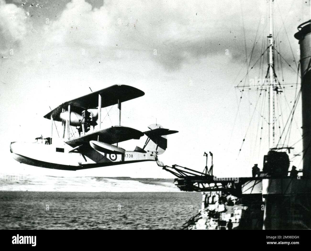 Supermarine Walrus, ?8338, launched from a catapult Stock Photo - Alamy