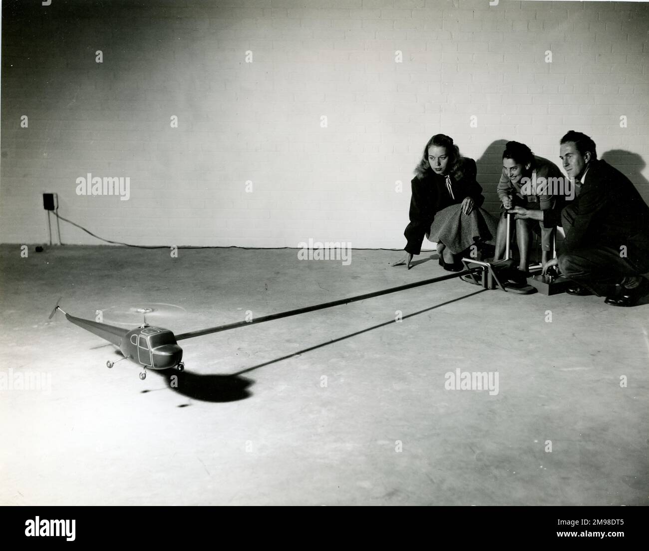 Bell Model 47B simulator Stock Photo - Alamy