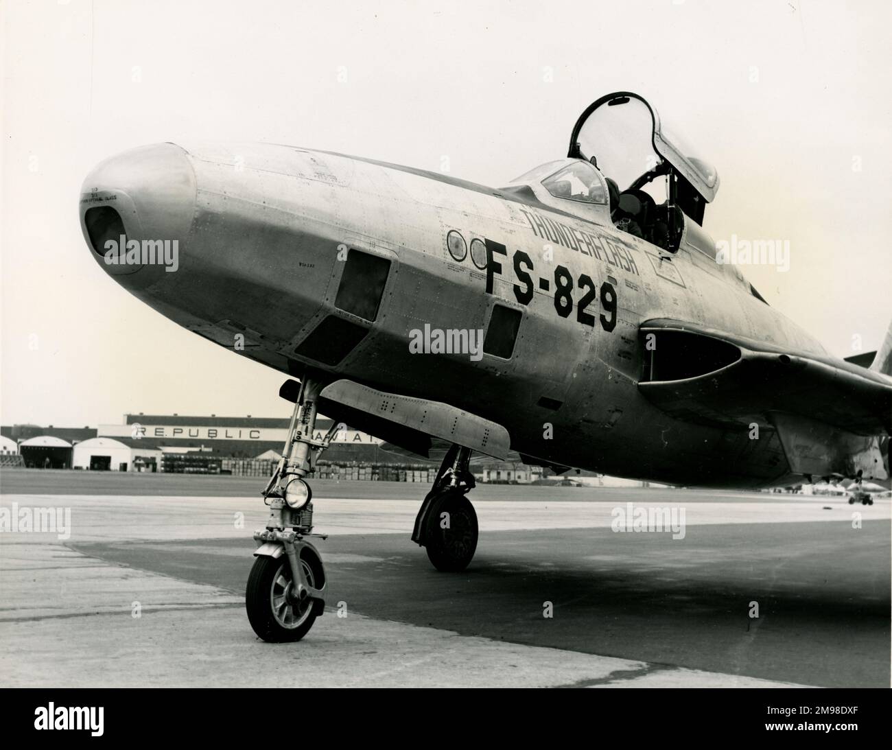 Republic RF-84F Thunderflash, 51-1829 Stock Photo - Alamy