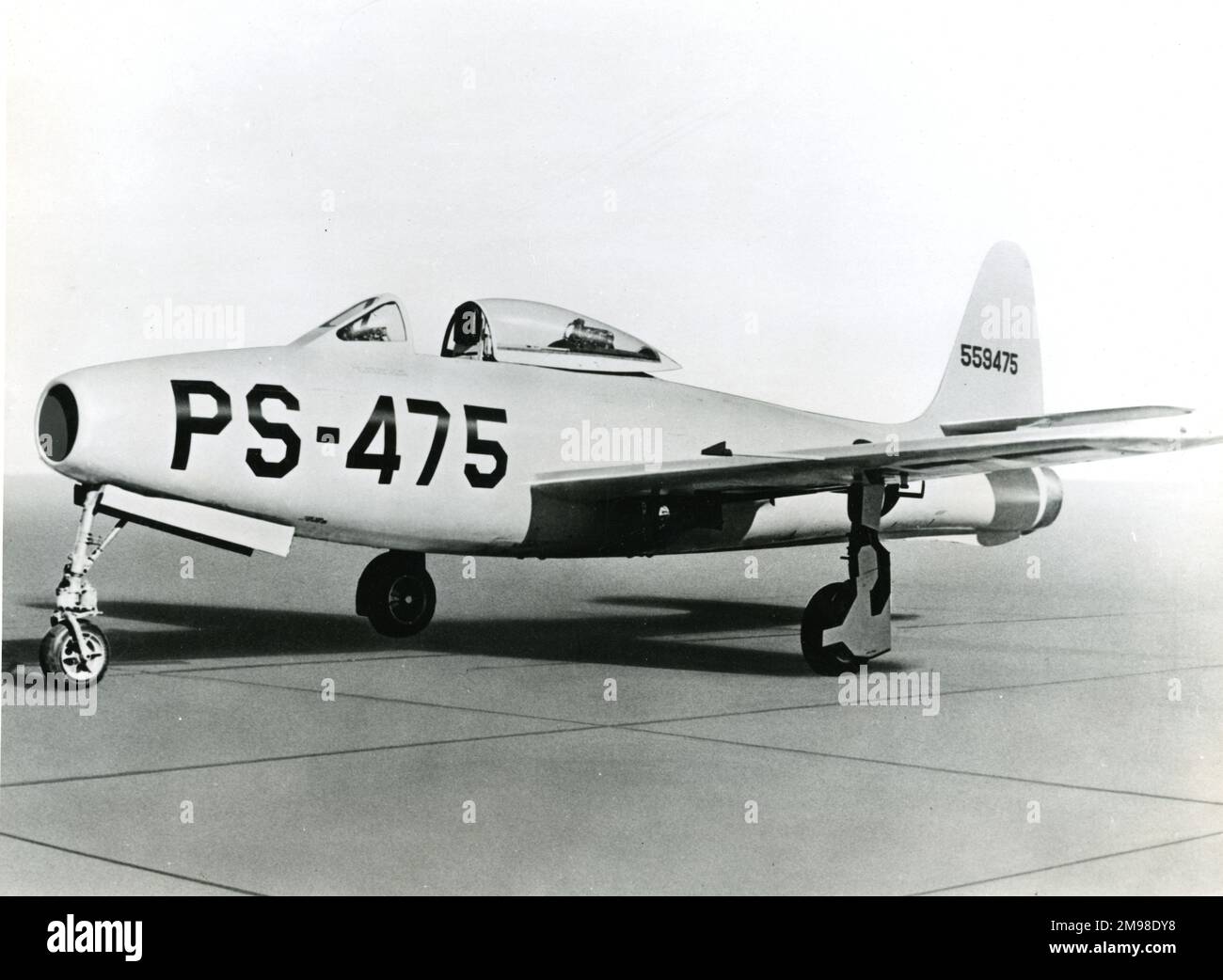 The first Republic XP-84 Thunderjet, 45-59475 Stock Photo - Alamy