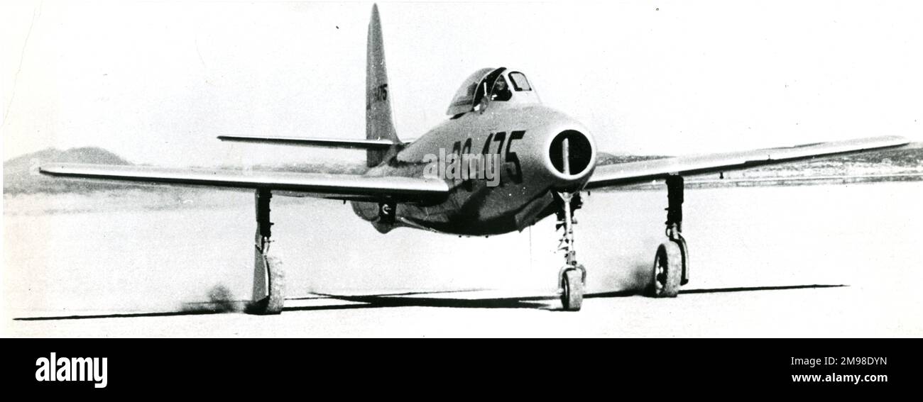The first Republic XP-84 Thunderjet, 45-59475 Stock Photo - Alamy