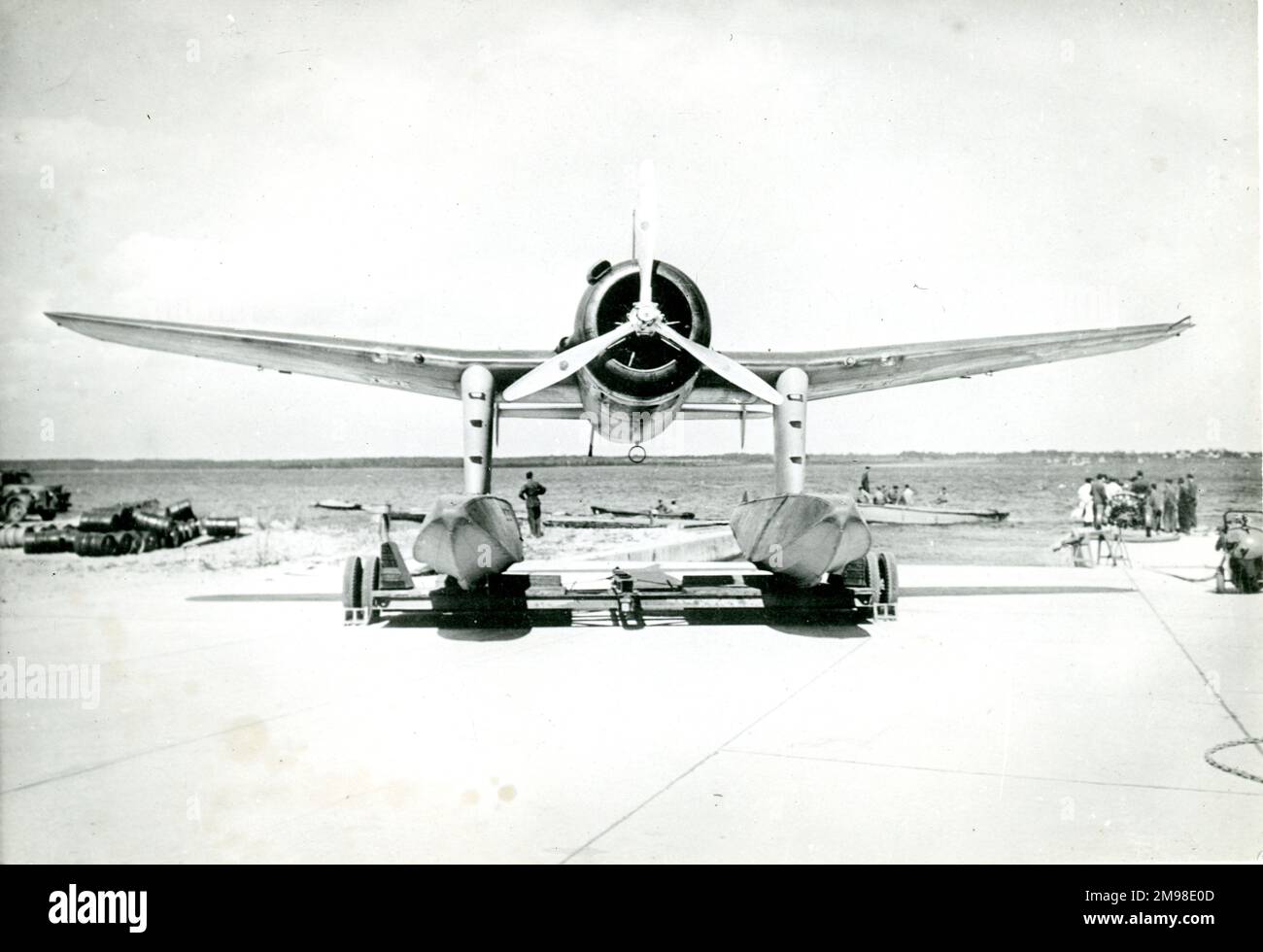 Saab SB17BS fitted with floats Stock Photo - Alamy