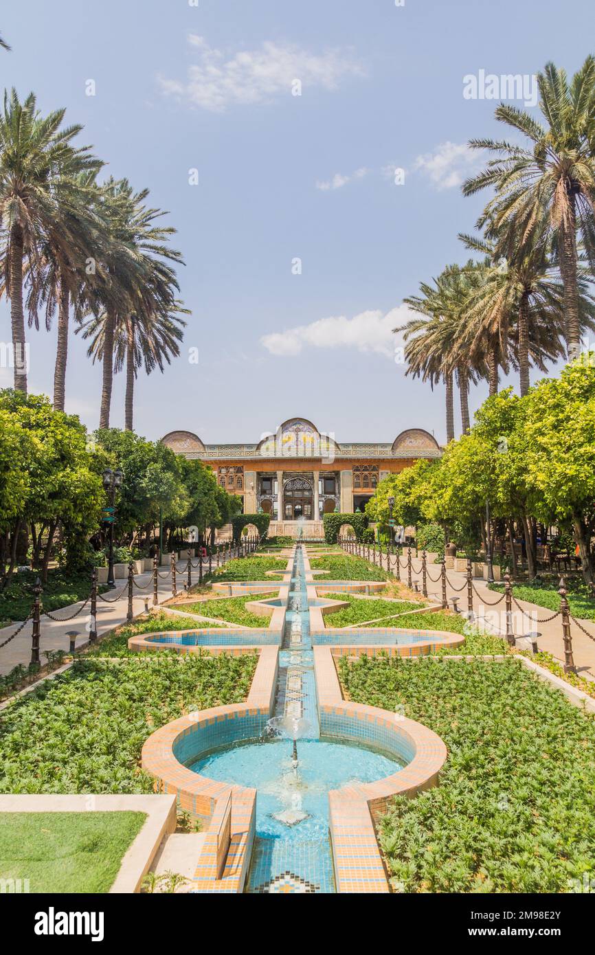 Naranjestan garden with Qavam House in Shiraz, Iran Stock Photo - Alamy