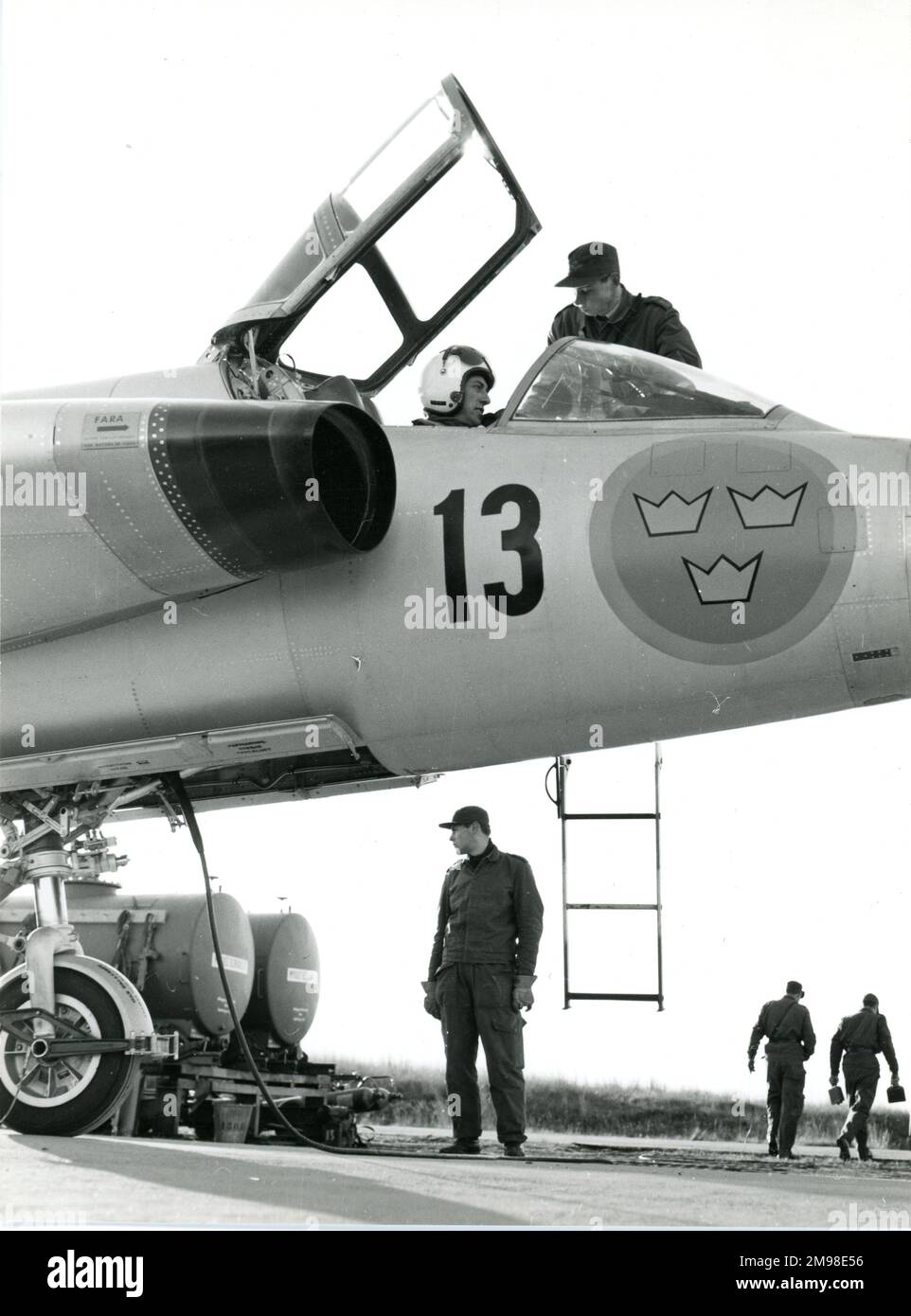 Saab J35 Draken Stock Photo - Alamy