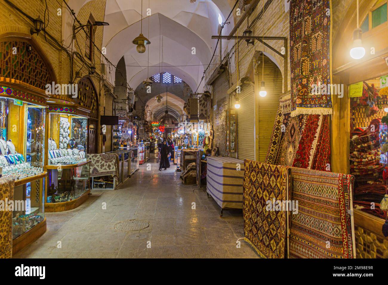 ISFAHAN, IRAN - JULY 9, 2019: View of the Bazaar (market) in Isfahan ...