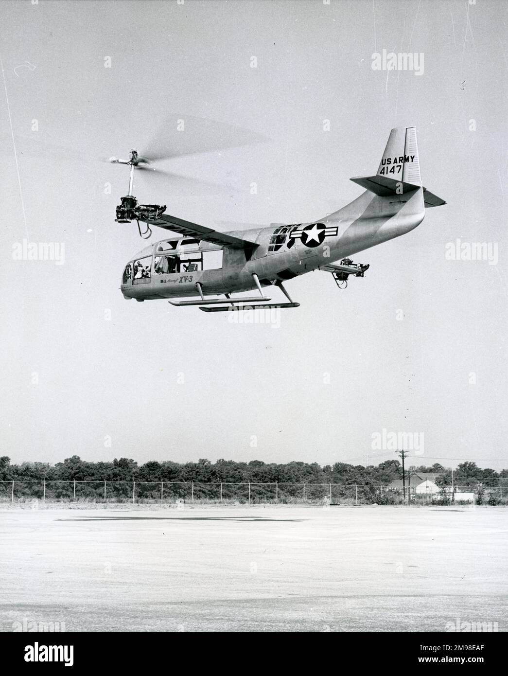 The first Bell XV-3 tiltrotor, 54-147 Stock Photo - Alamy
