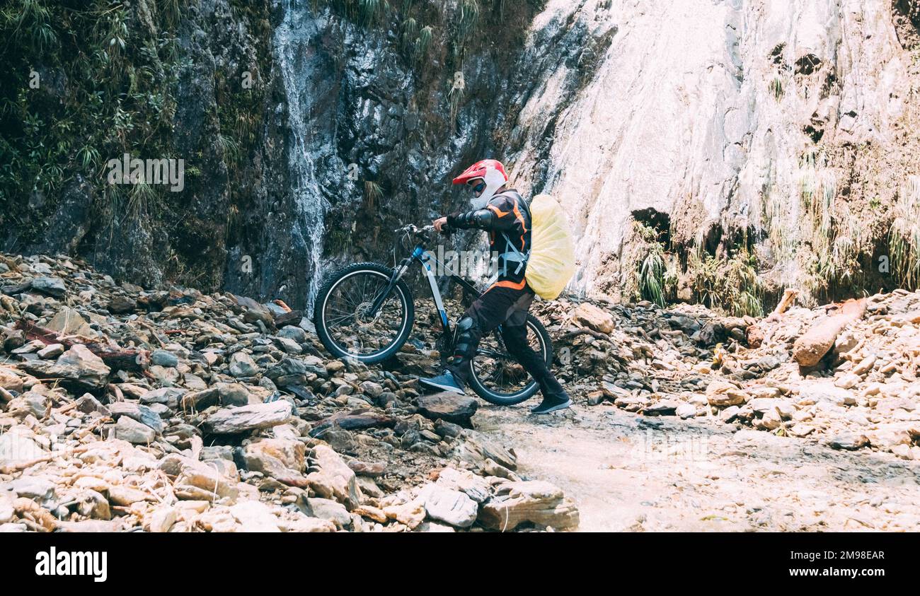 Professional cyclist taking bicycle hi-res stock photography and images ...