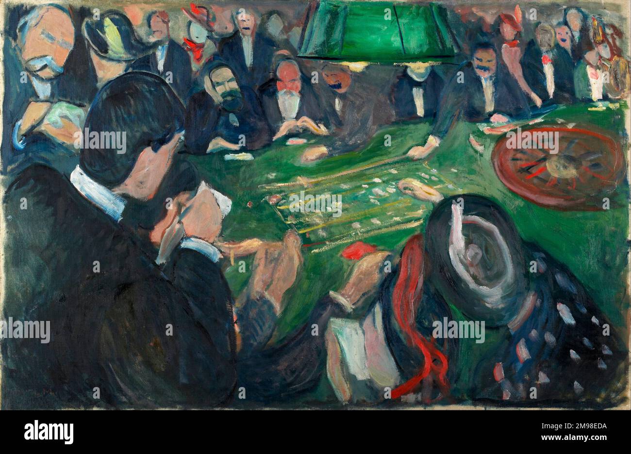 At the Roulette Table in Monte Carlo. Edvard Munch. 1892 Stock Photo ...