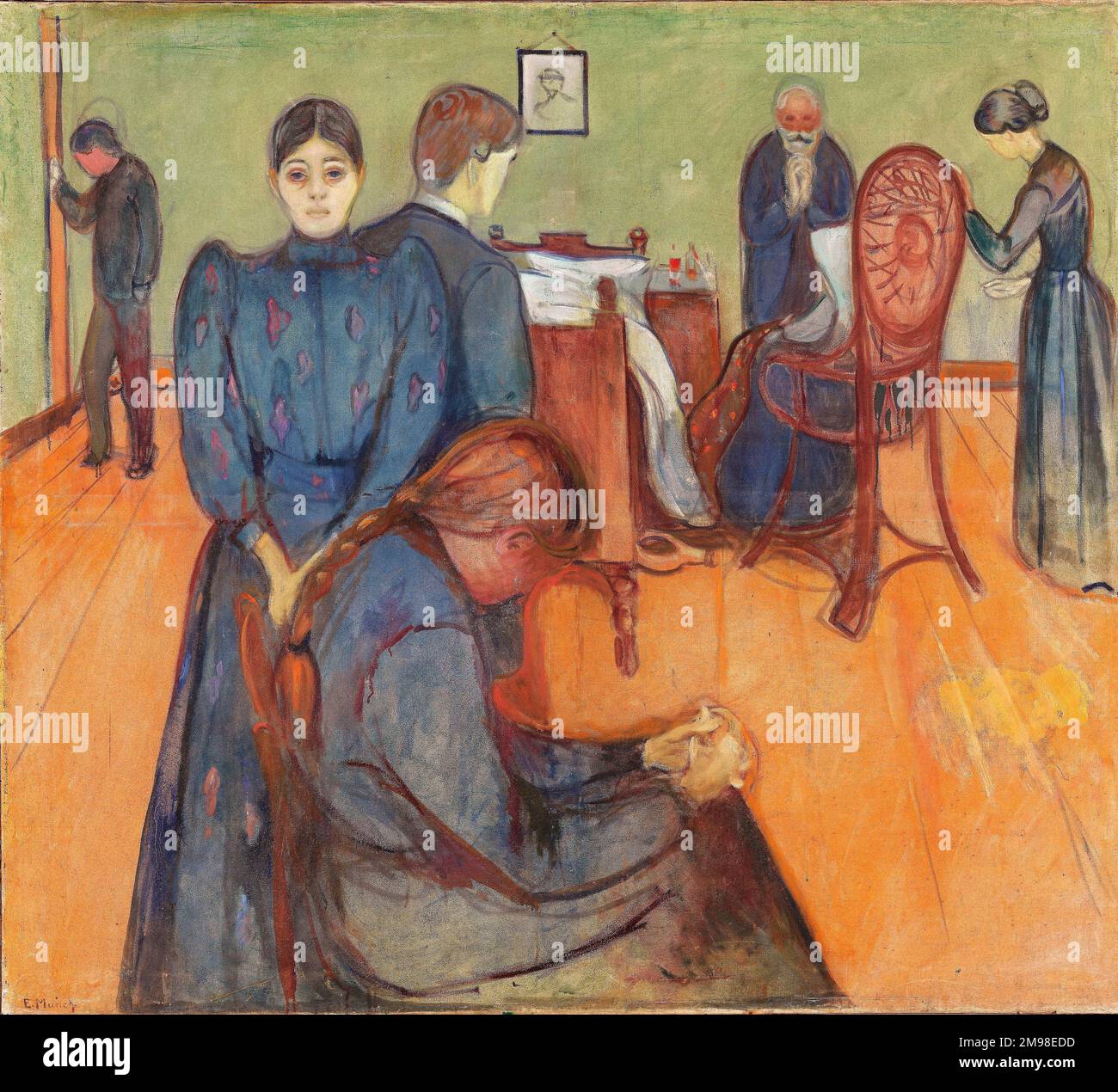 Death in the Sickroom. Edvard Munch. c. 1895 Stock Photo - Alamy