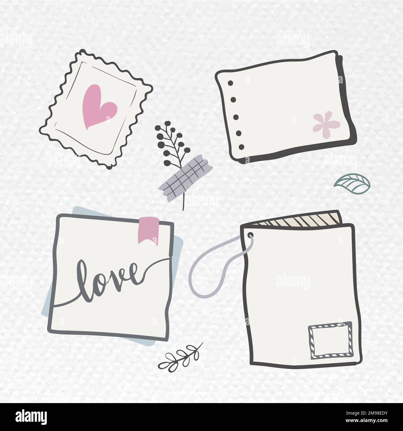 Planner doodle collection vector Stock Vector Image & Art - Alamy