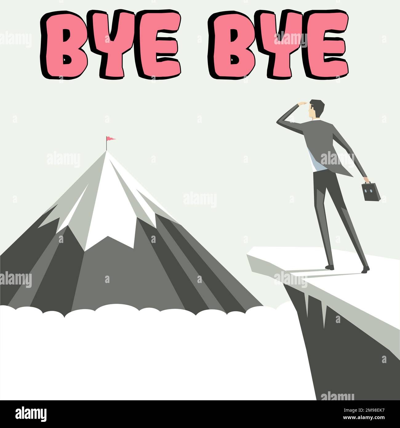 Hand writing sign Bye Bye. Word for Greeting for leaving Farewell See ...