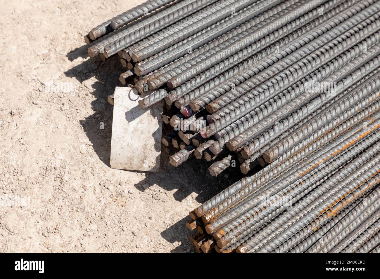 background and texture of rod or industrial steel for construction ...