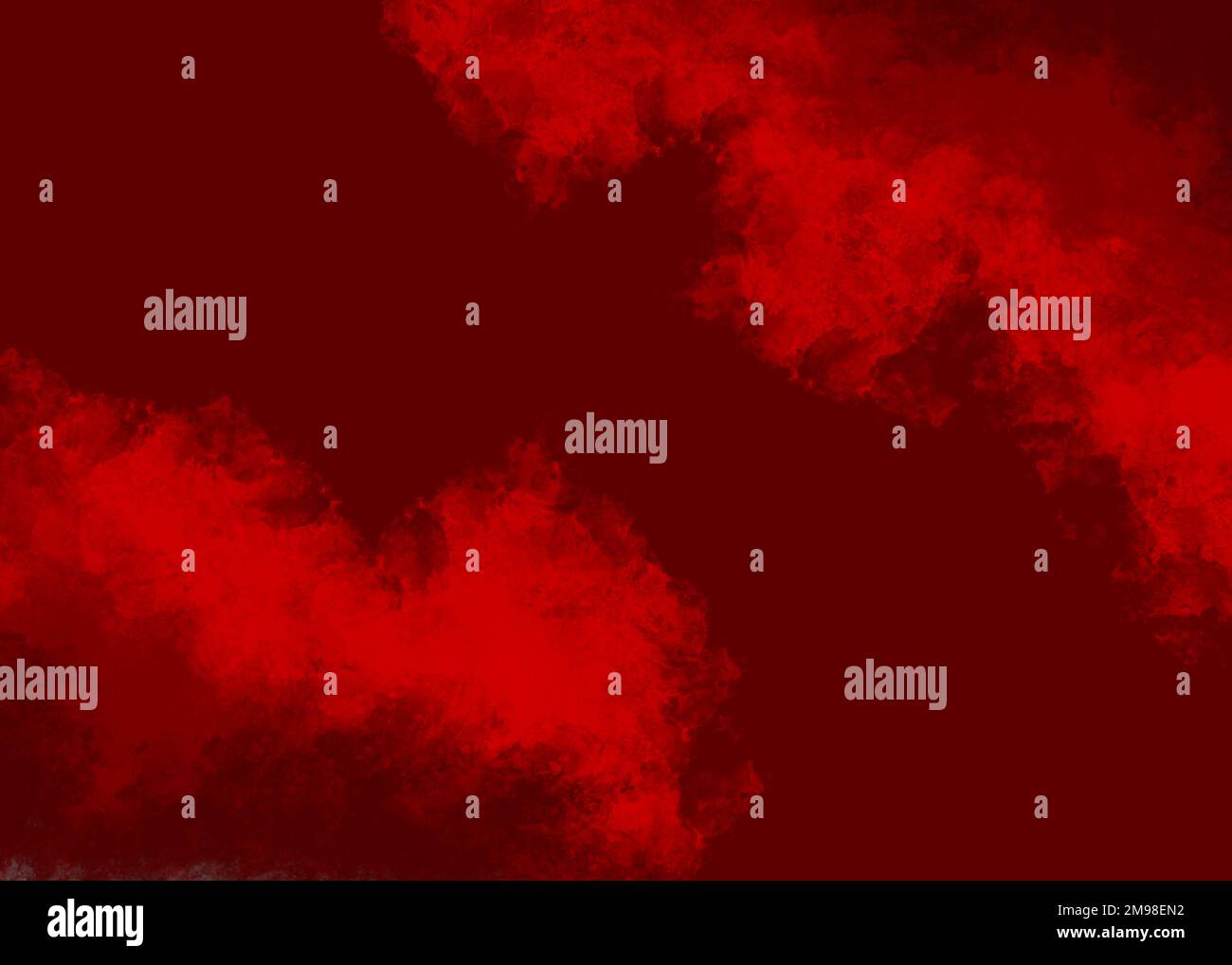 abstract red dust splatter on dark red background. red powder explosion ...