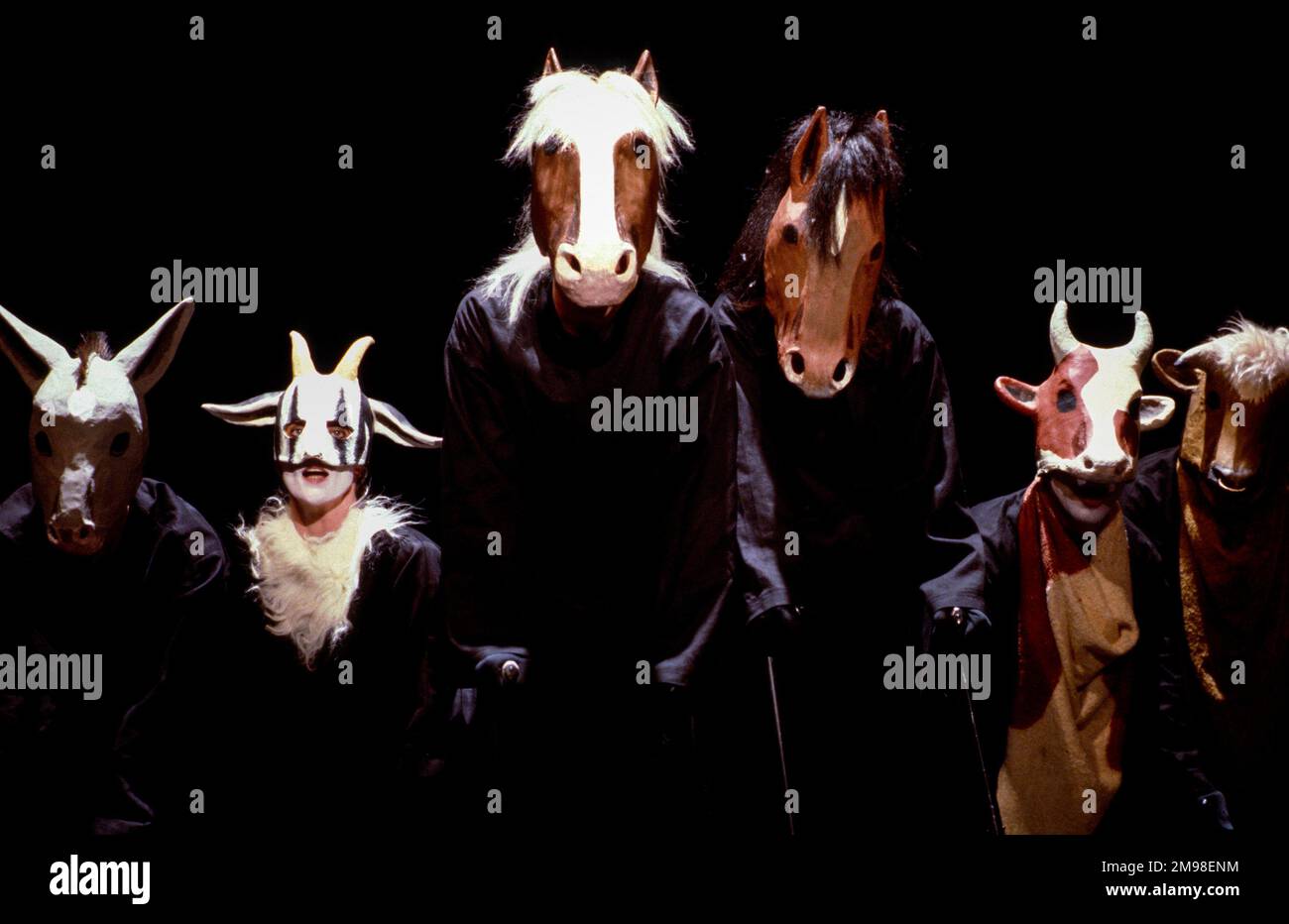 centre left: Boxer right: Clover in ANIMAL FARM by George Orwell at the ...