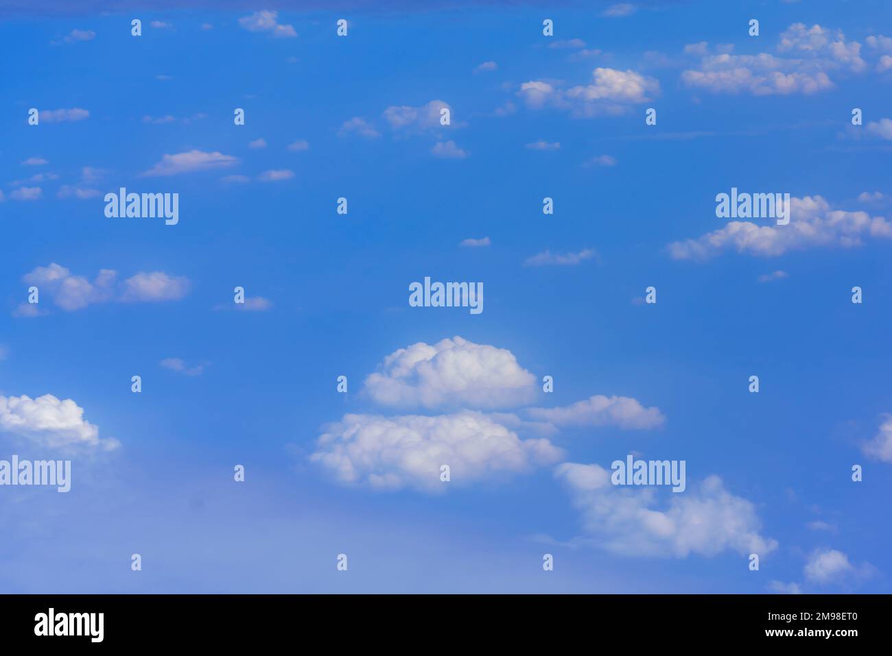 Nature view of blue sky with fluffy white cloud using for wallpaper ...