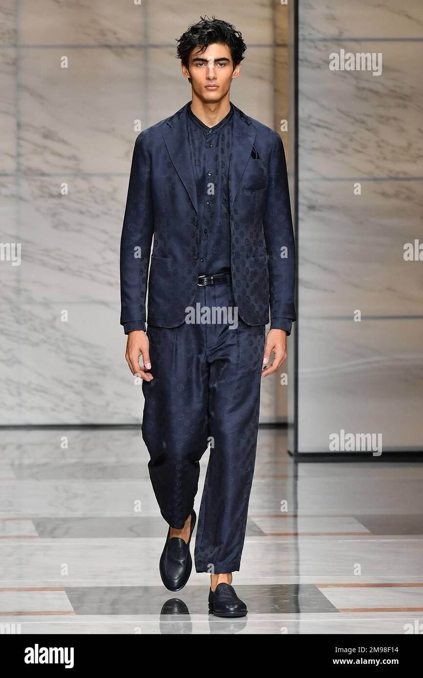 Akbar Shamji Milan Fashion Week - Men F/W 23-24 Giorgio Armani Fashion ...