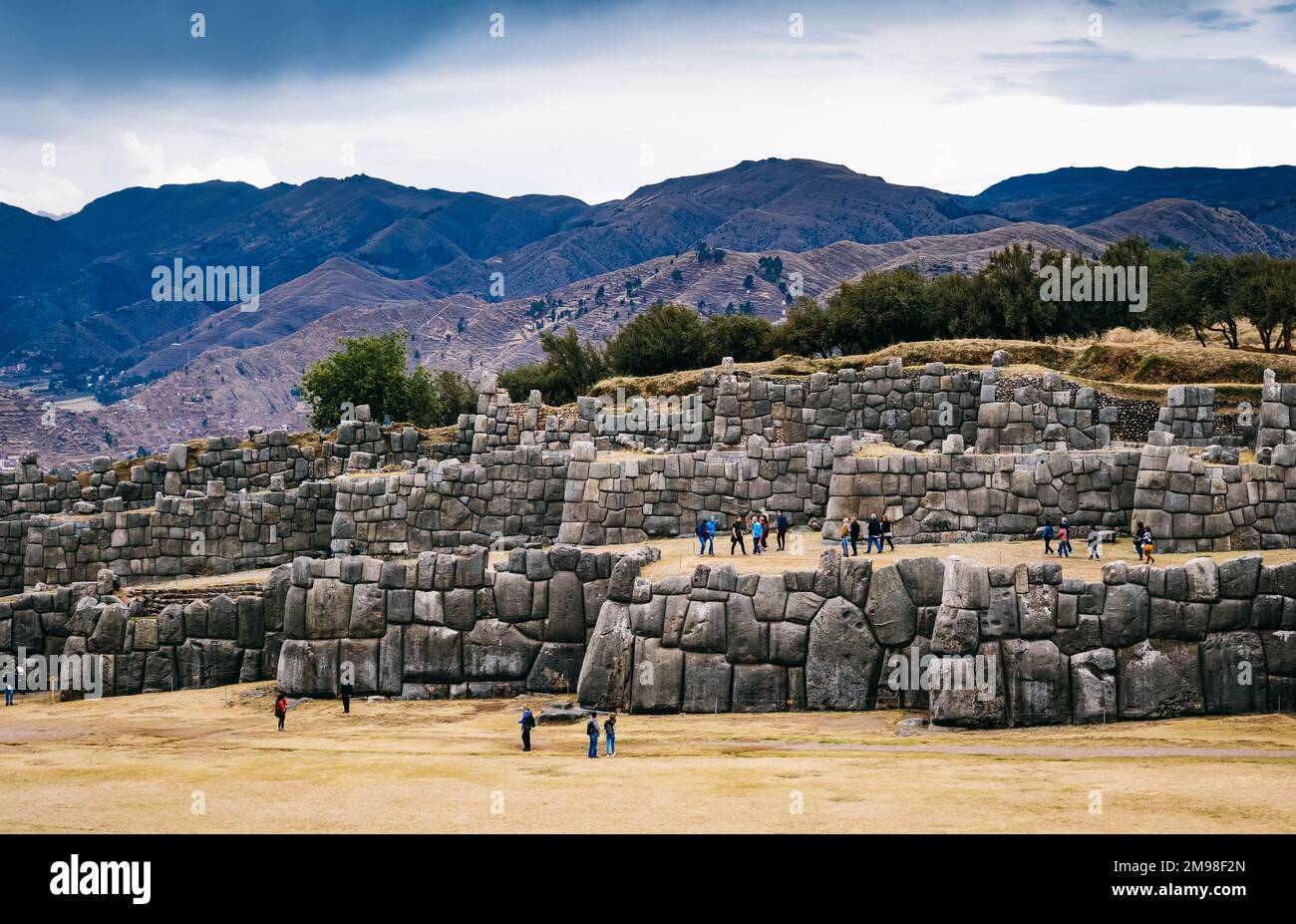 huge stone walls of Sacsayhuaman Stock Photo - Alamy