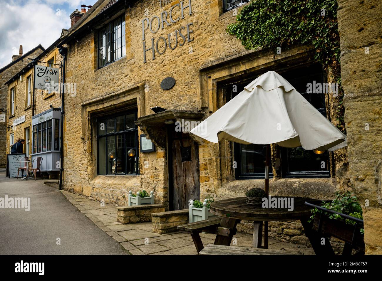 The Porch House, said to be England's oldest inn, in the Cotswold ...