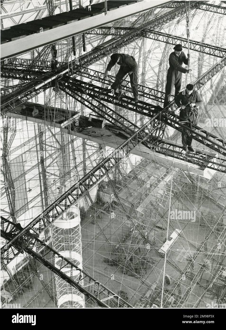 Assembled at Friedrichshafen during 1932-1936, the Hindenburg?s hull ...