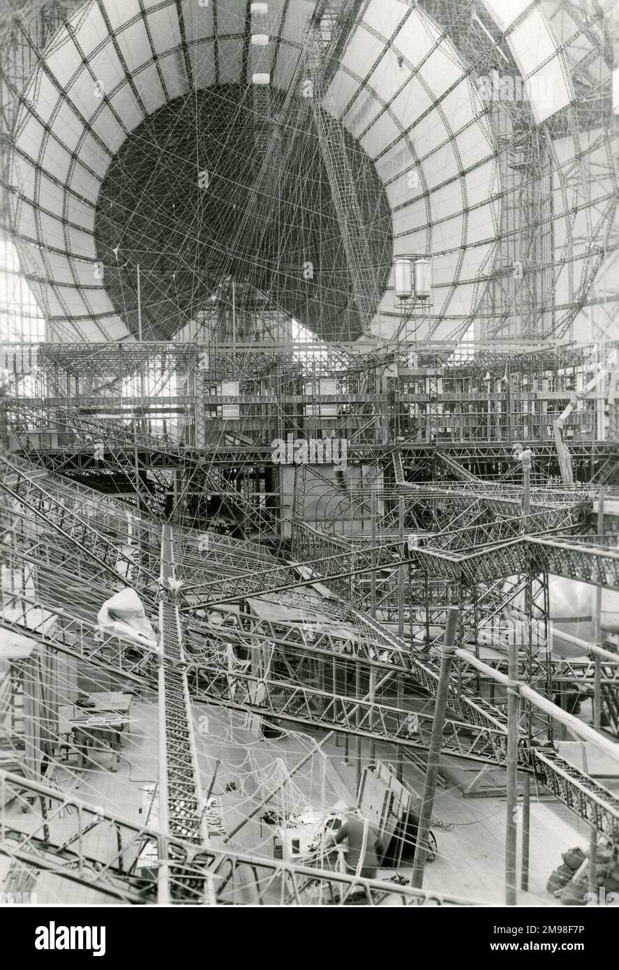 Assembled at Friedrichshafen during 1932-1936, the Hindenburg?s hull ...