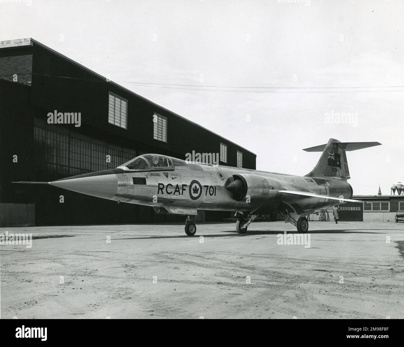 The first Canadair CF-104 Starfighter, 12701, for the RCAF Stock Photo ...