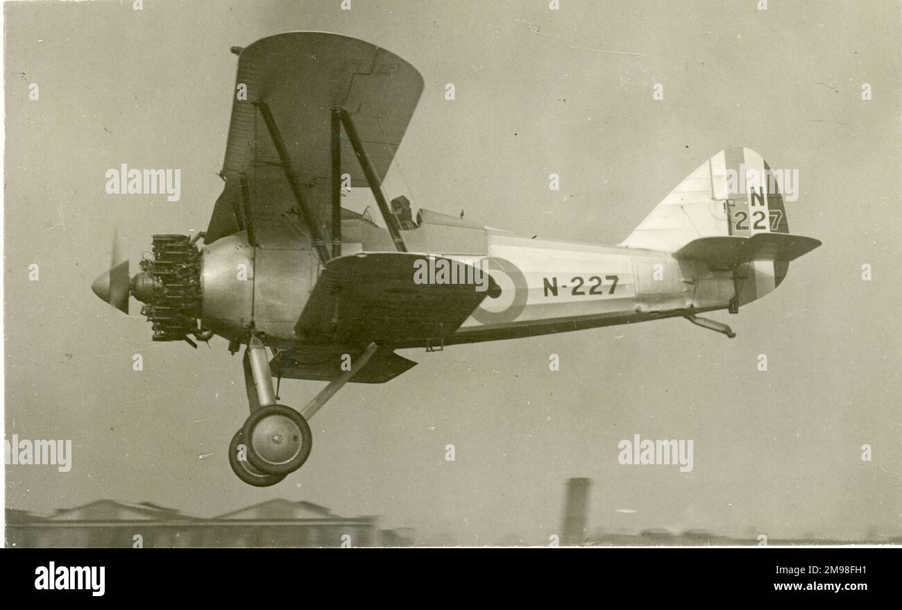 Gloster Gnatsnapper II, N227, with an uncowled Jaguar VIII radial ...
