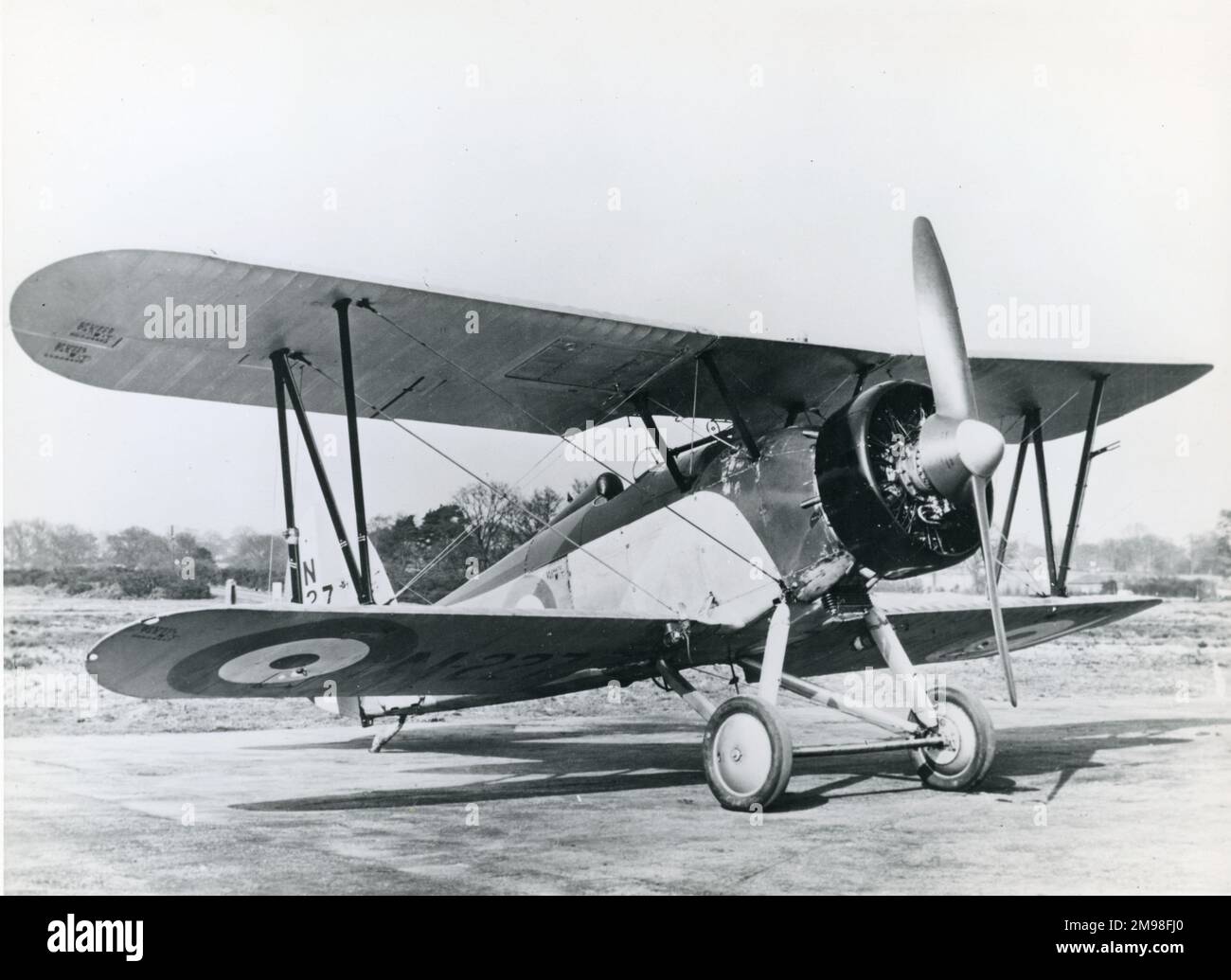 Gloster Gnatsnapper II, N227, with a cowled Jaguar VIII radial and ...