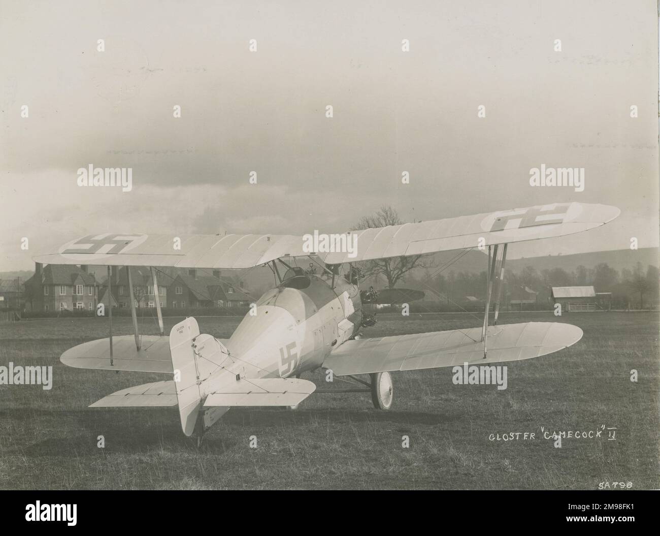 One of two pattern Gloster Gamecock II aircraft built for the Finnish ...
