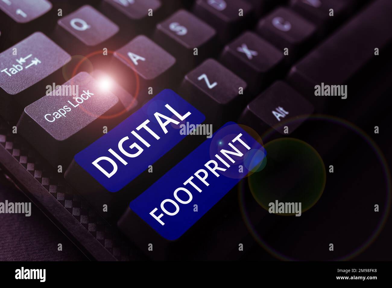 Handwriting text Digital Footprint, Business showcase uses digital ...