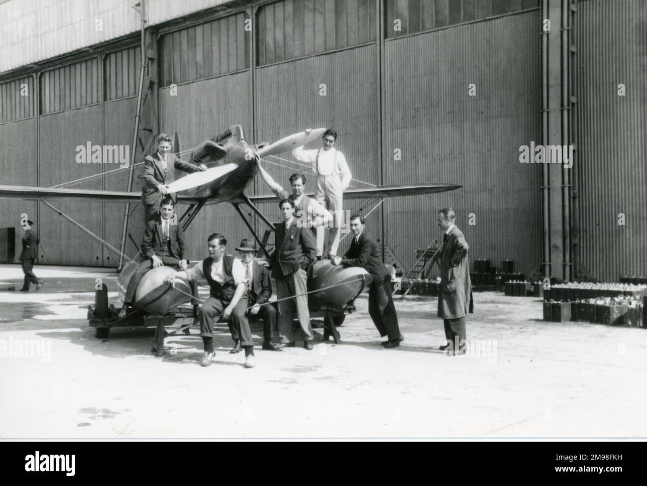 Gloster VI, N249, Golden Arrow, at Calshot in September 1929, the ...