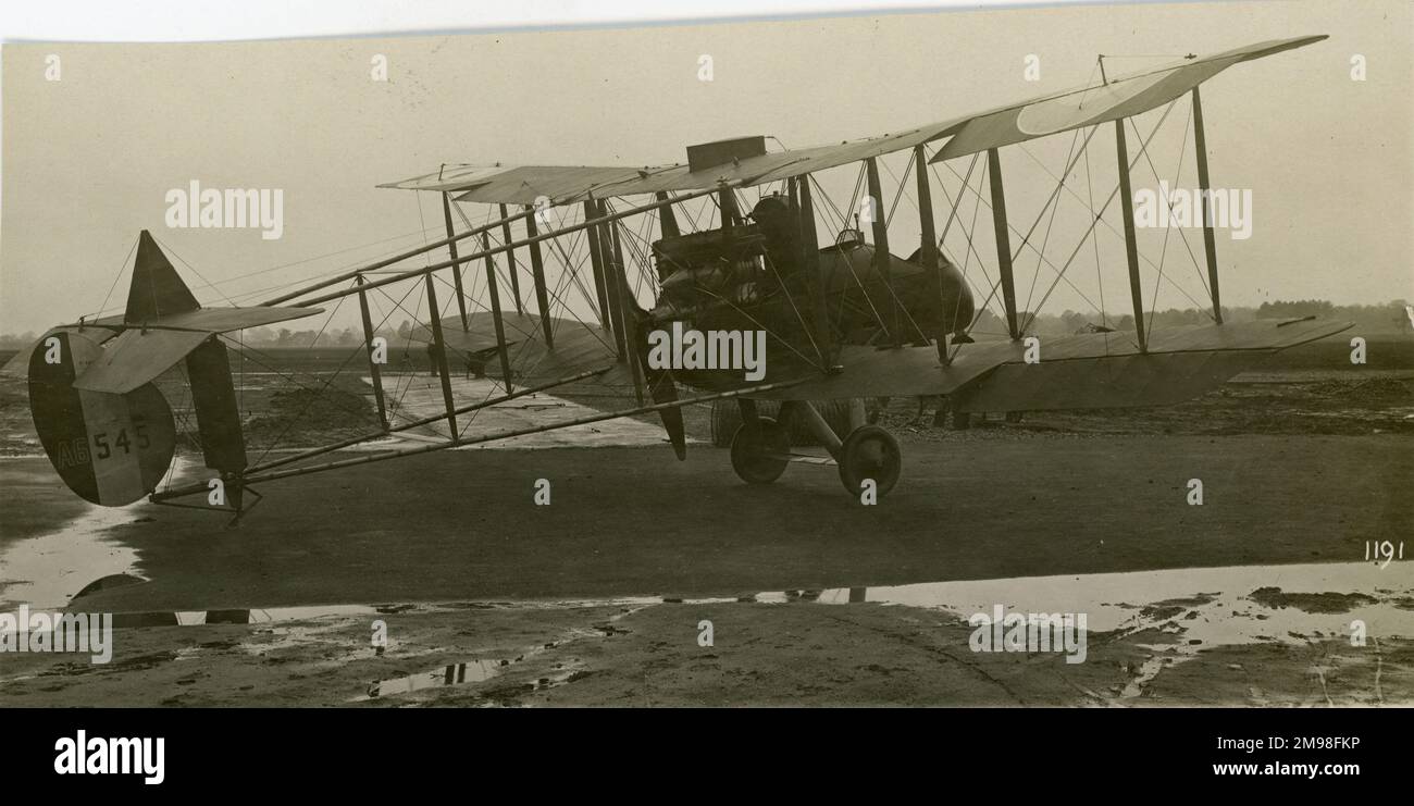 The first Royal Aircraft Factory FE2h, A6545, at Martlesham Heath Stock ...