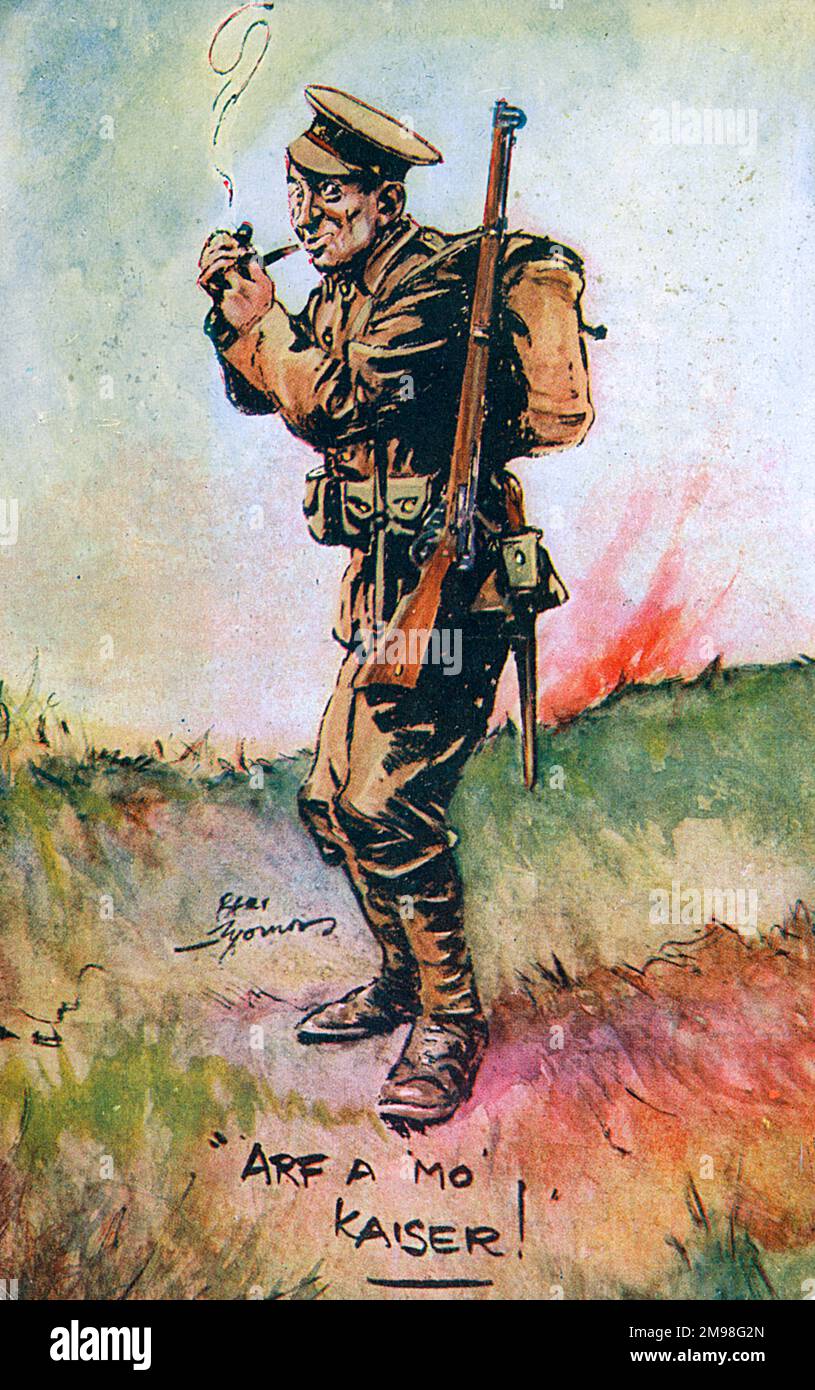 Cartoon, Arf a Mo, Kaiser! by Bert Thomas of the Artists' Rifles ...