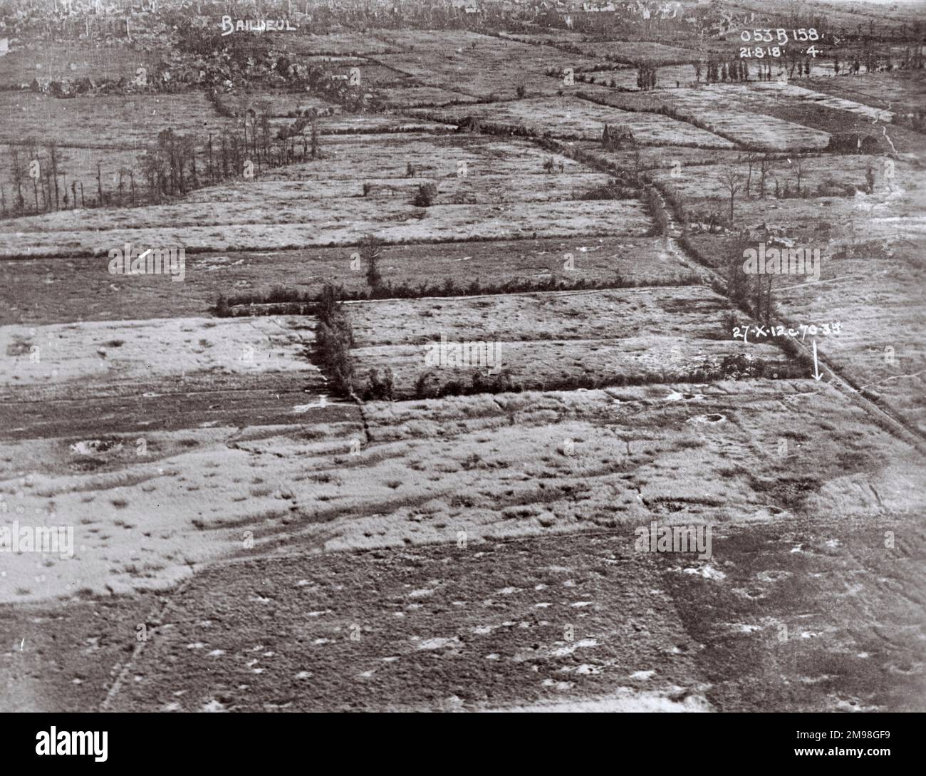 Aerial view of trenches hi-res stock photography and images - Alamy