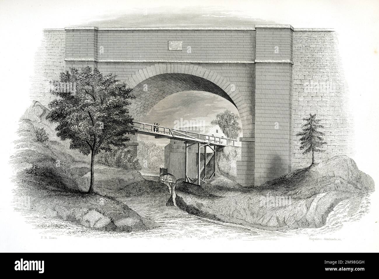 Old Croton aqueduct bridge. The aqueduct was built 1837-42 to supply ...