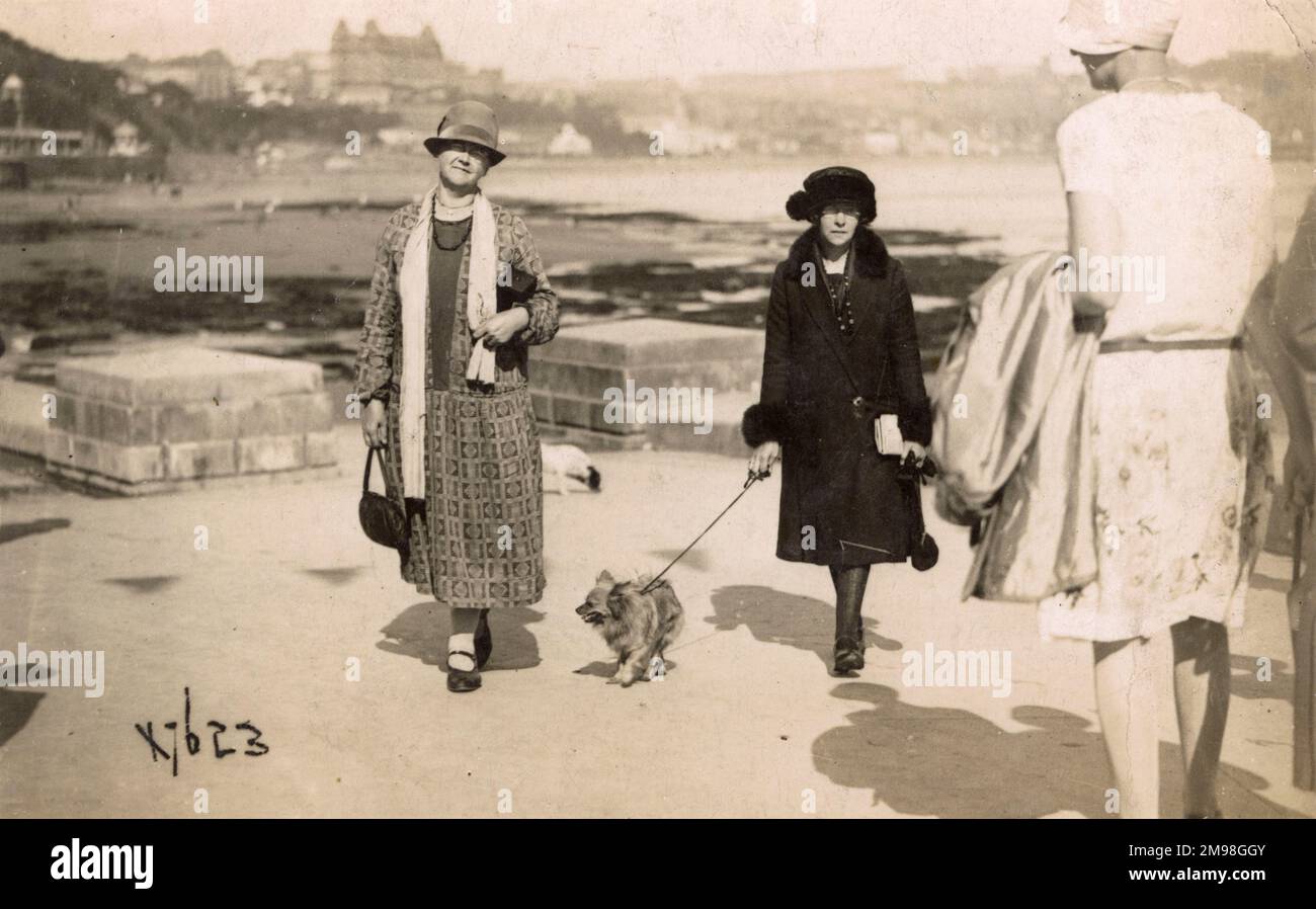 Scarborough Seafront - Two middle-aged spinsters on holiday. A rather ...