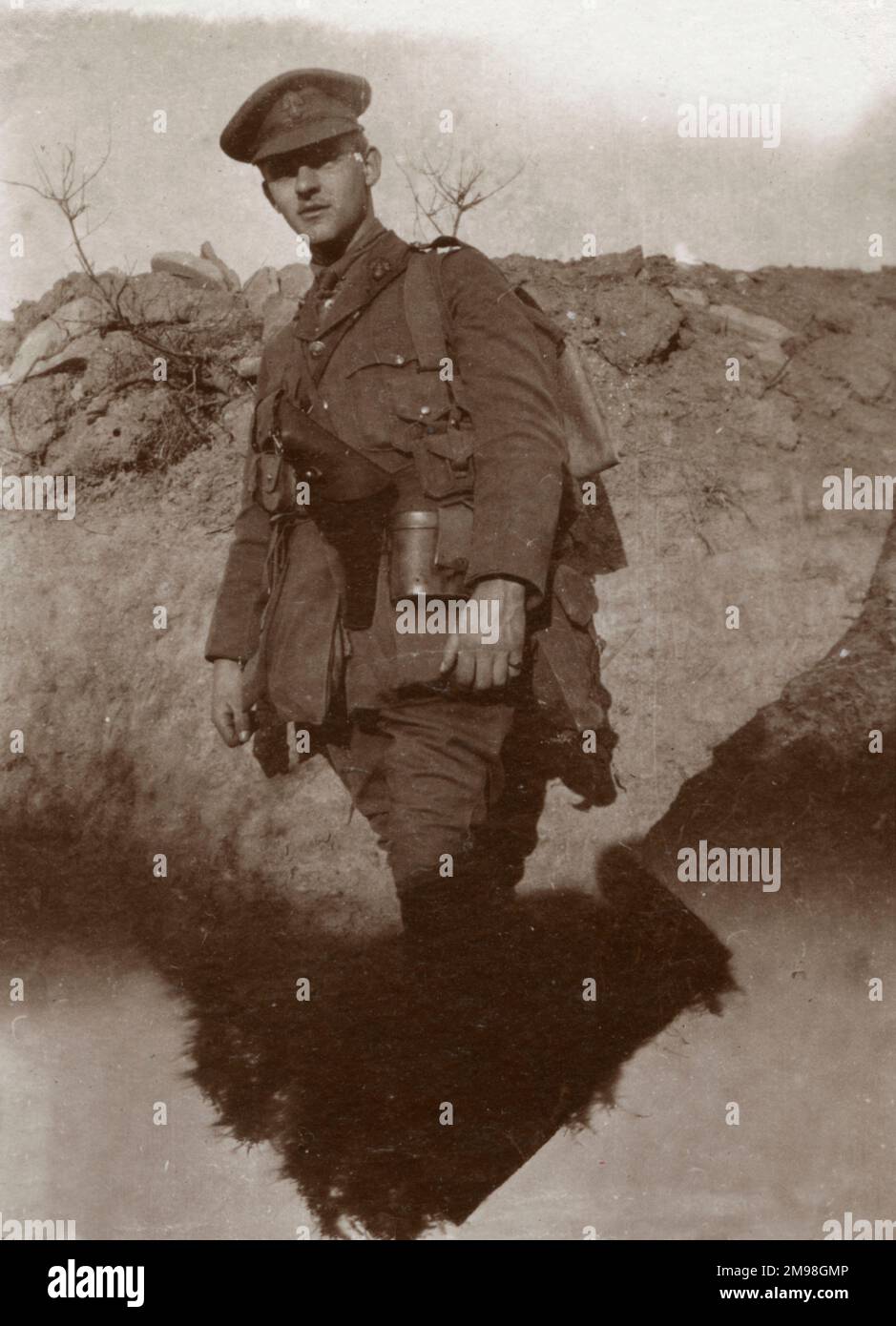 Soldier (Albert Auerbach) on the Western Front in Northern France ...