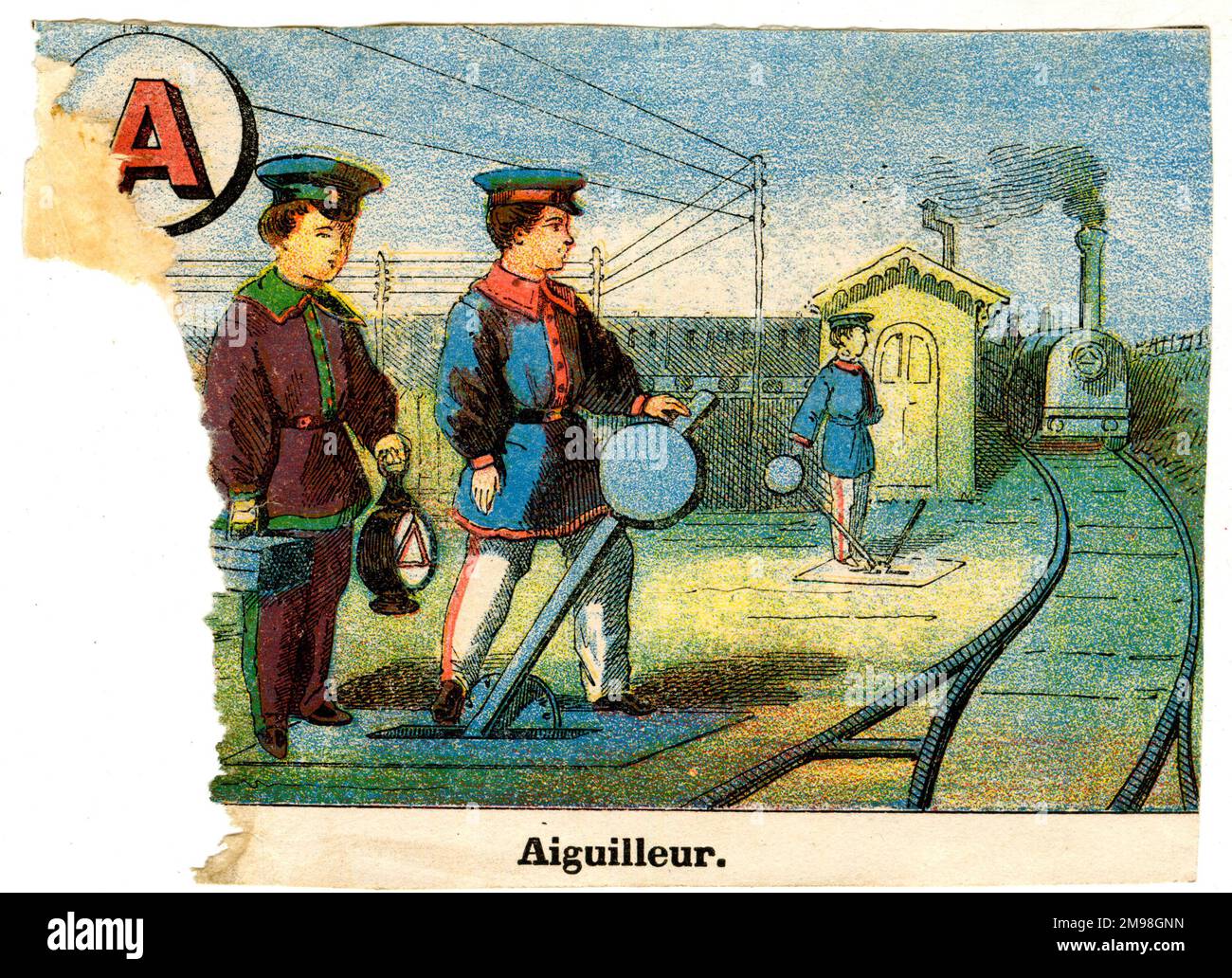 French Railway Alphabet - A for Aiguilleur (signalman or pointsman ...