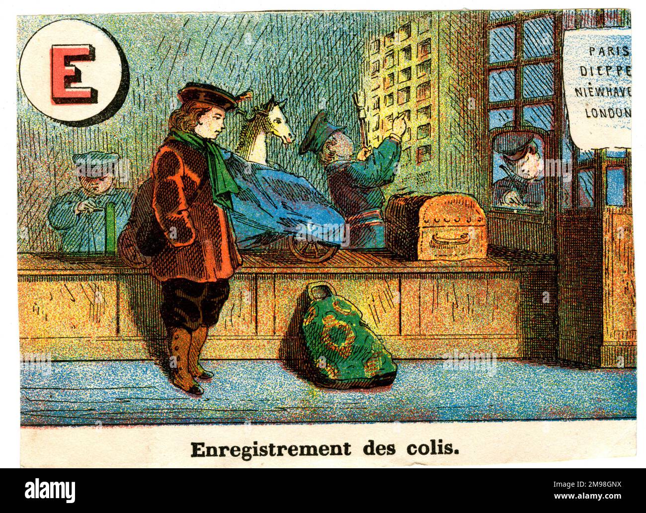 French Railway Alphabet - E for Enregistrement des colis (registration ...