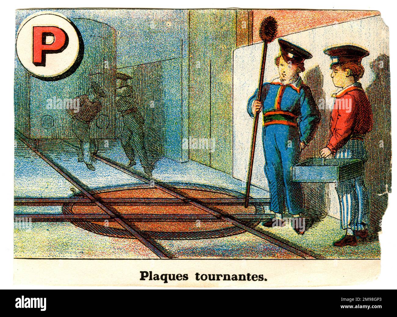 French Railway Alphabet - P for Plaques tournantes (turntables Stock ...