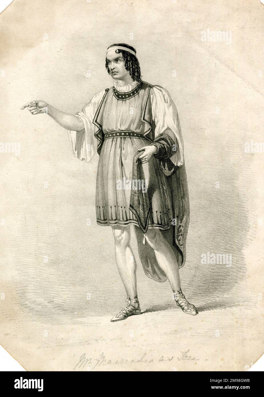 William Charles Macready in an unidentified role (possibly Iago, in ...