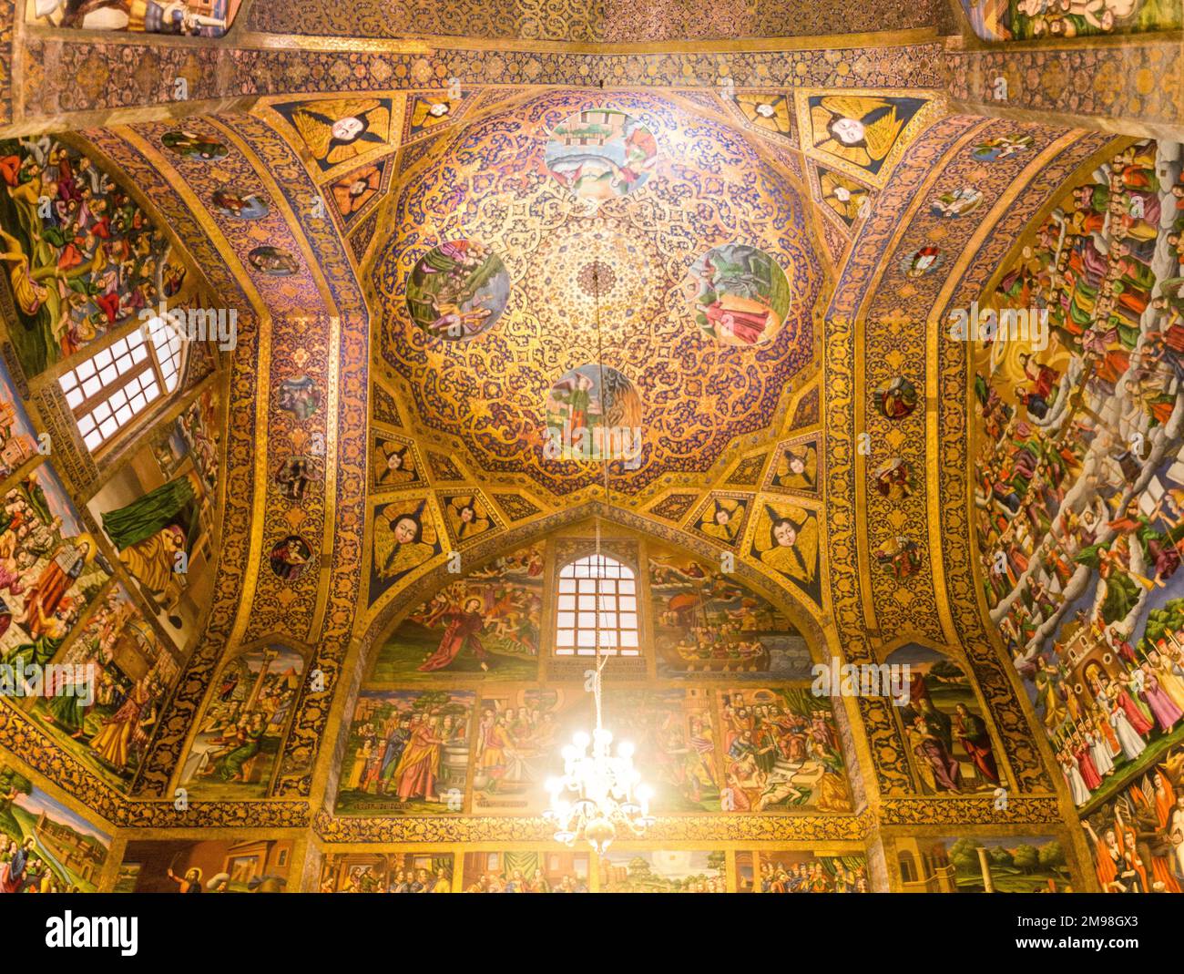 ISFAHAN, IRAN - JULY 10, 2019: Interior of the Vank cathedral in ...