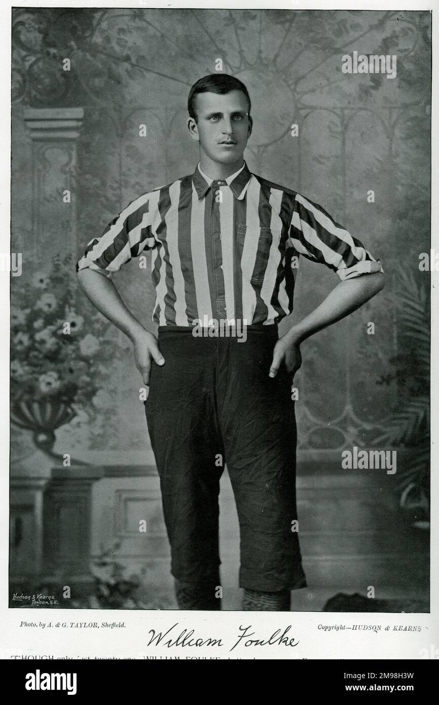 William Foulke, goalkeeper, Sheffield United football team Stock Photo ...