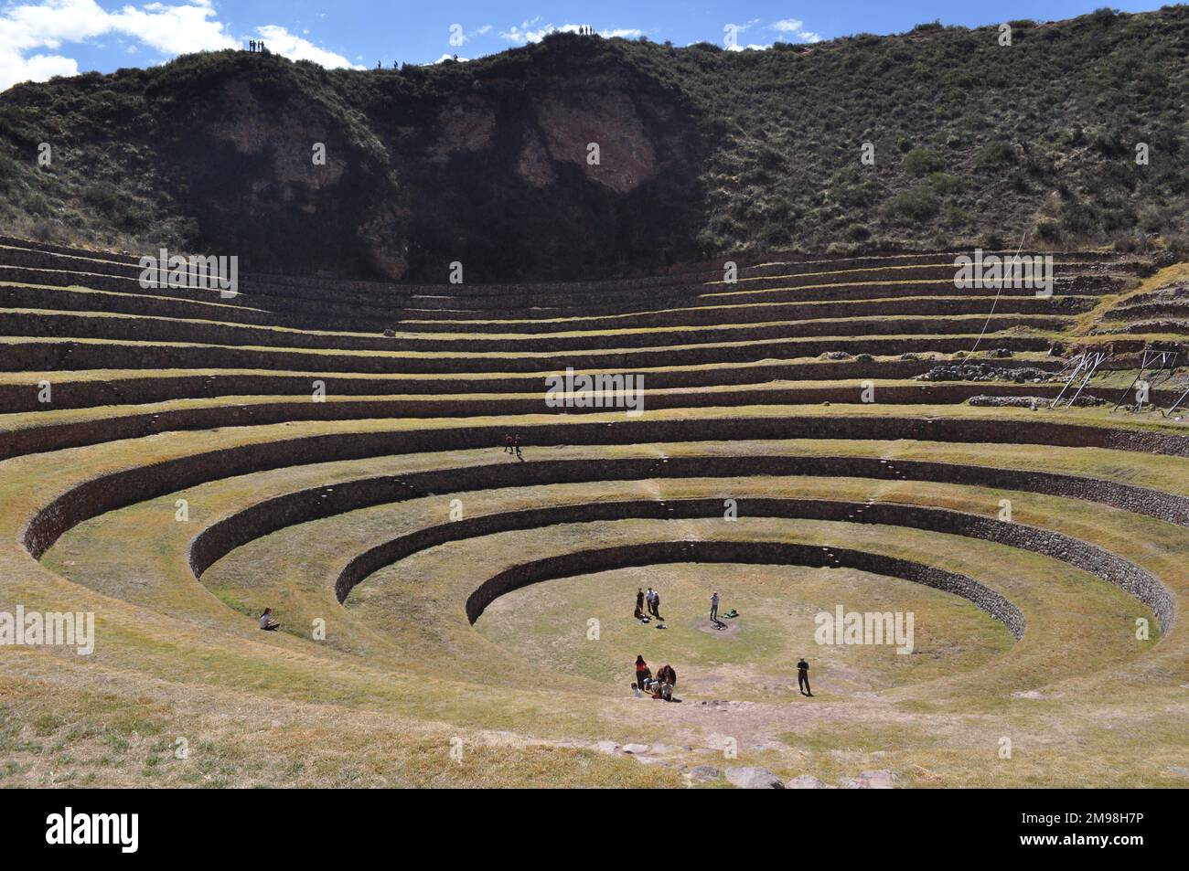 The concentric terrace of Moray, an Incan ruin near Maras, Sacred ...