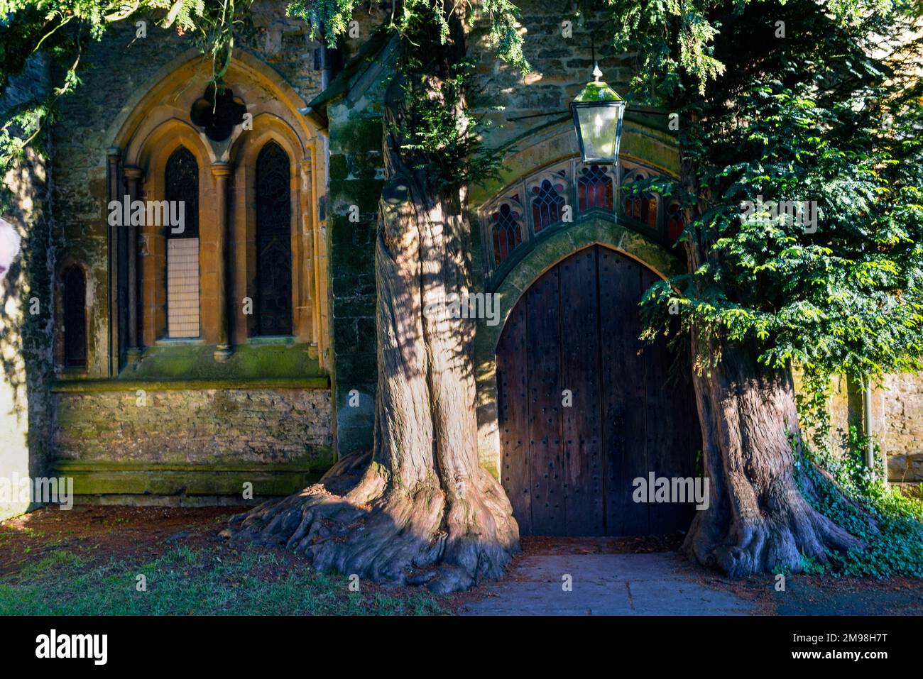 Medieval St Edward Church in Stow-on-the-Wold and 13th century moulding ...