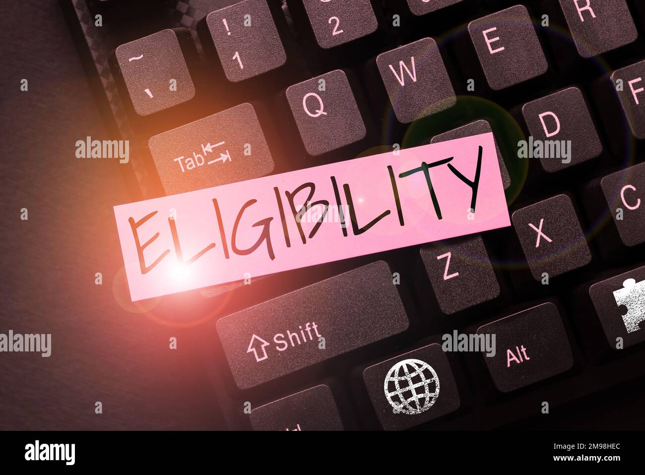 Text caption presenting Eligibility, Business idea State of having the ...