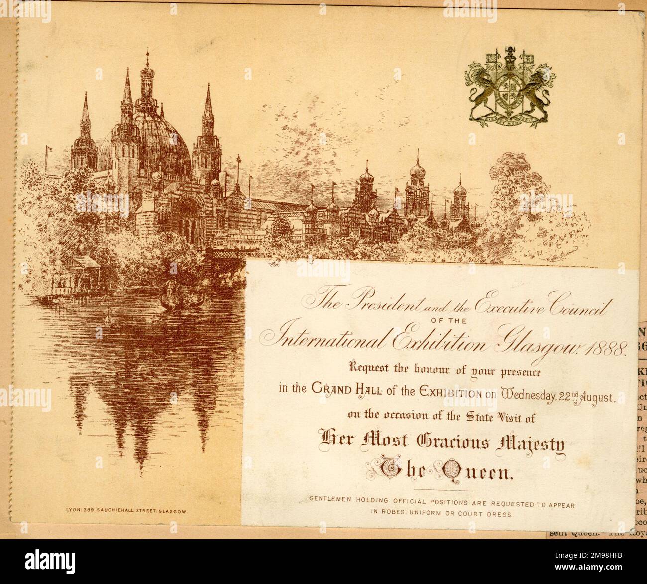 Royal invitation hi-res stock photography and images - Alamy