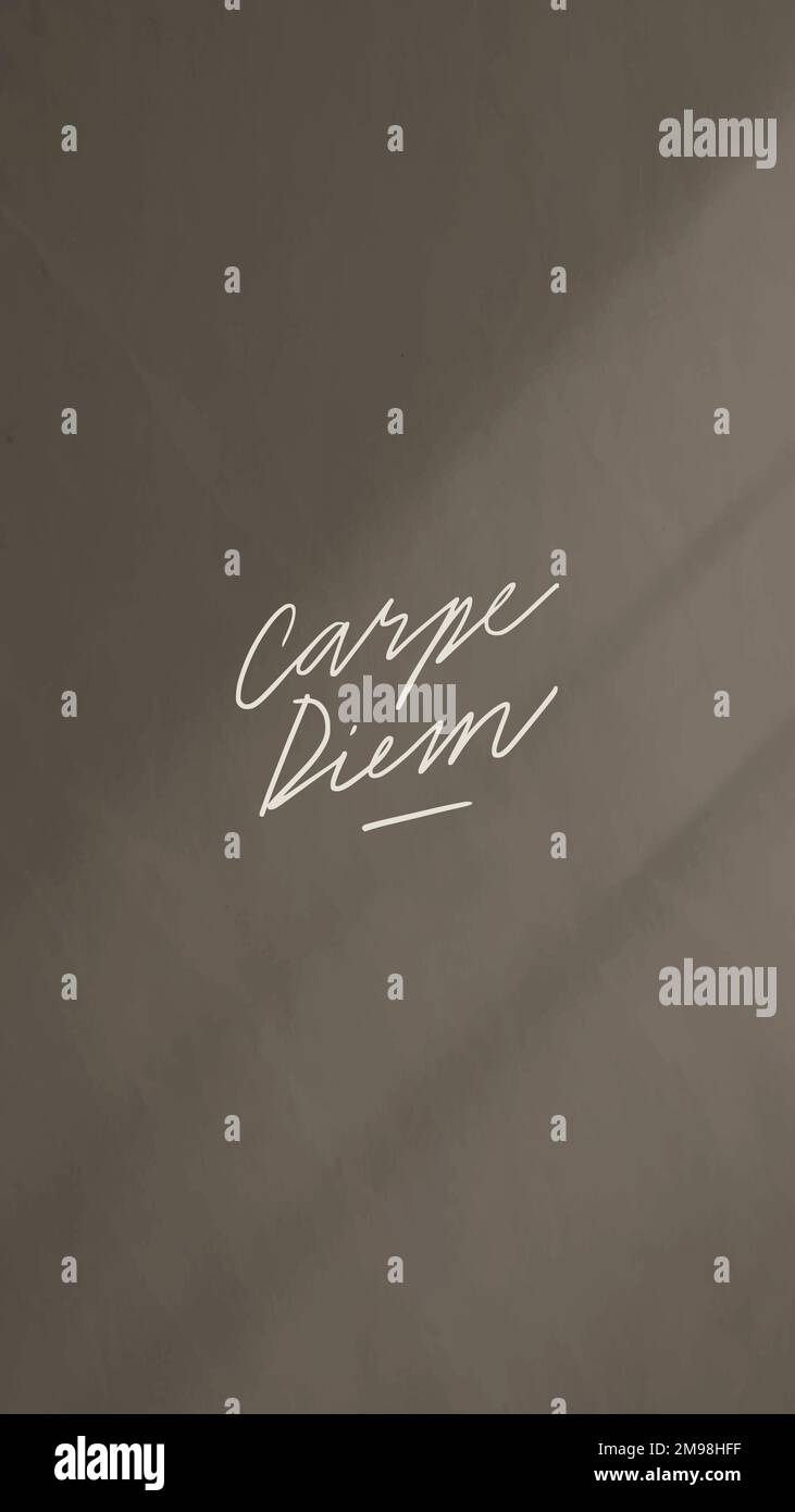 Carpe diem on a black background vector Stock Vector Image & Art - Alamy