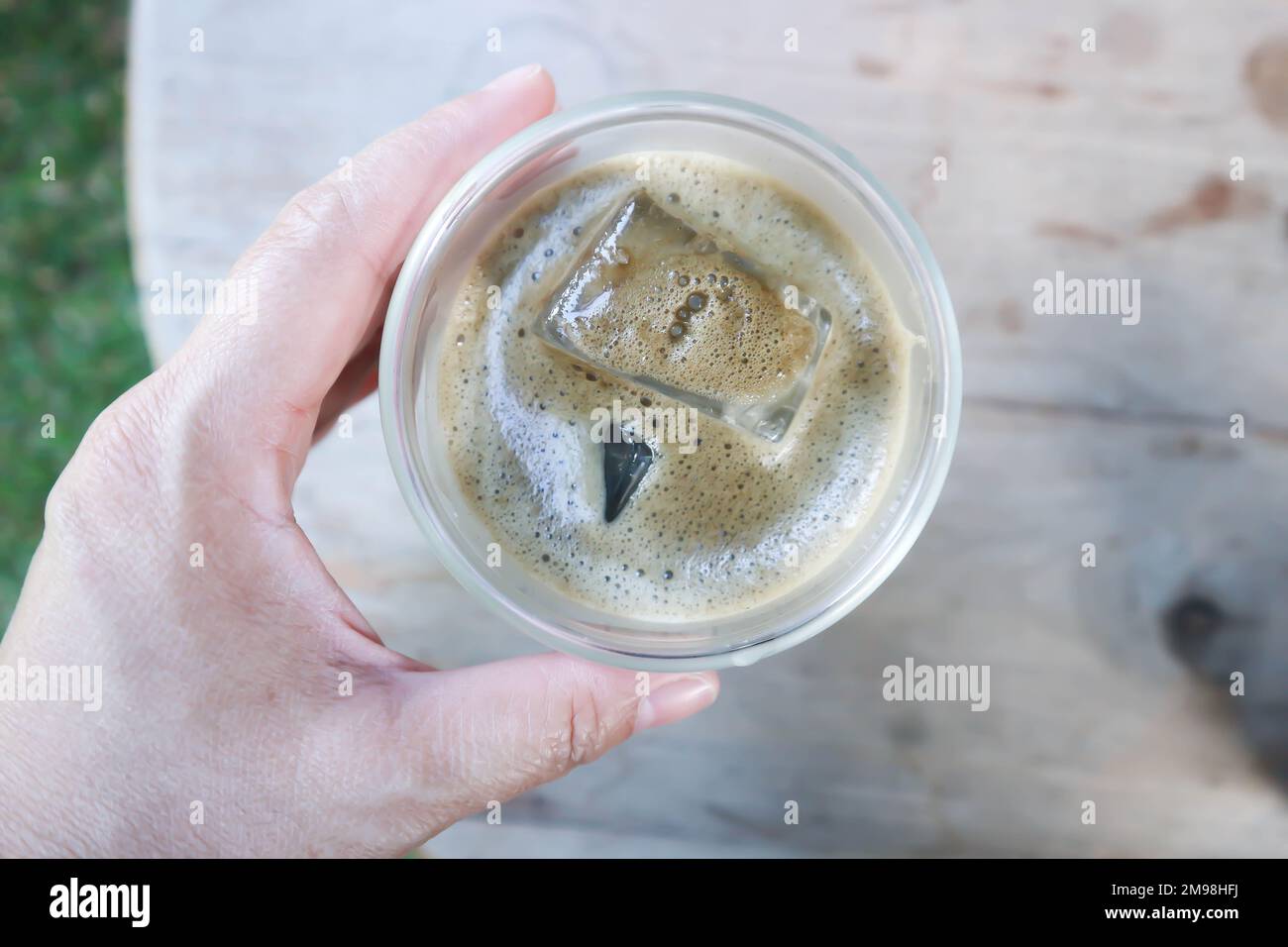 kombucha, iced tea or iced matcha or matcha green tea for serve Stock ...