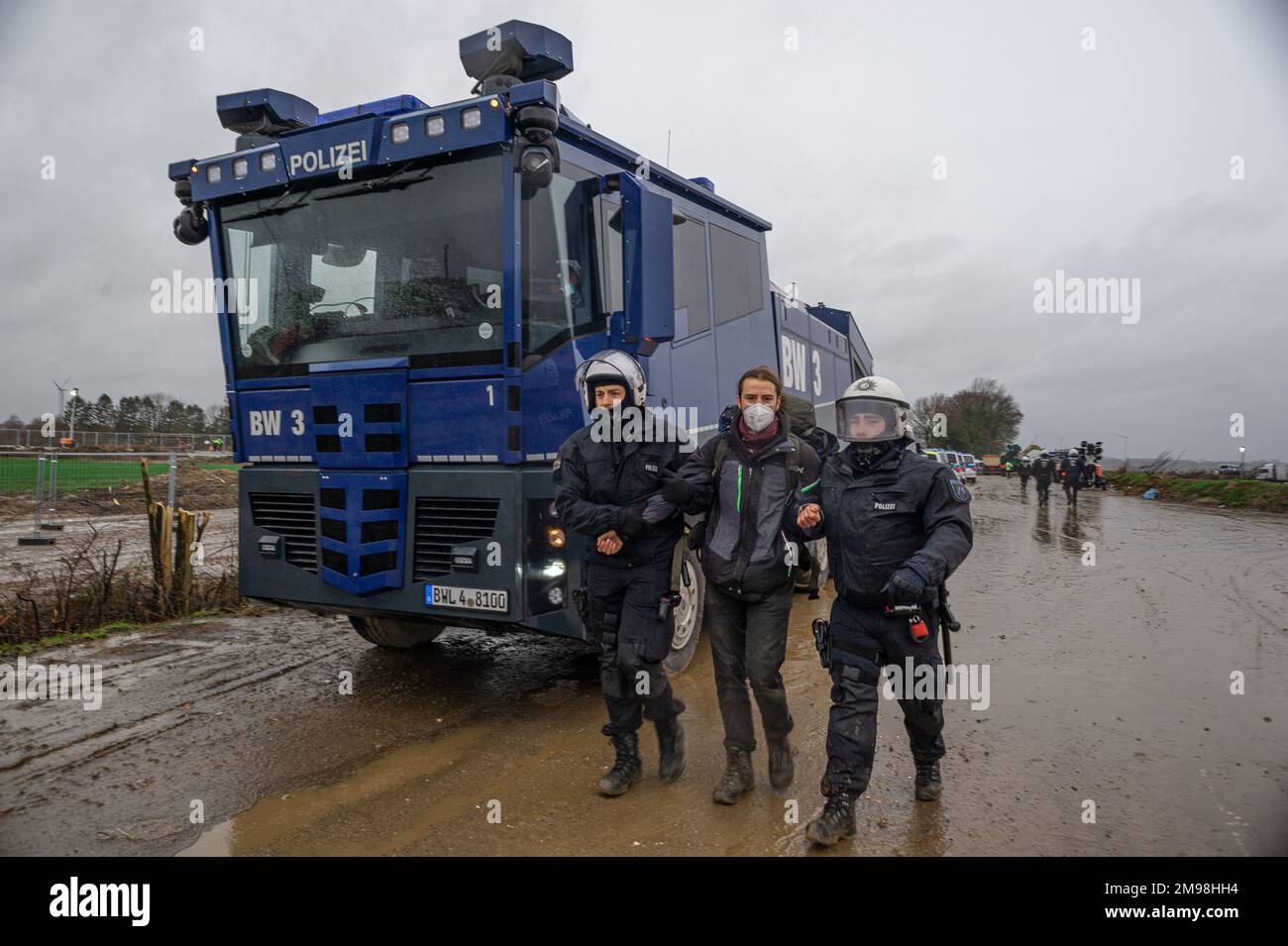 Climate activist village, RWE, Open-Pit mine. Lutzerath, Germany ...