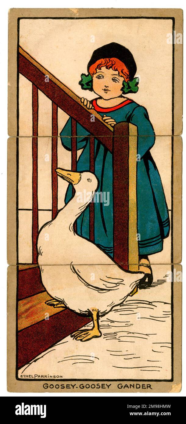 Little Folks Misfitz Playing Cards - Goosey-Goosey Gander Stock Photo ...